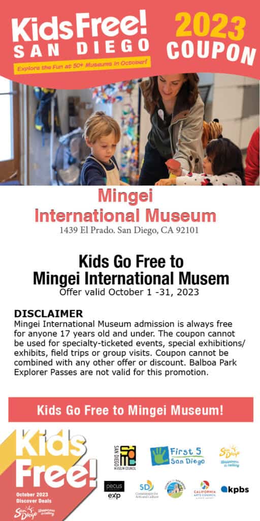 Mingei Museum Kids Free Coupon - San Diego Museum Council