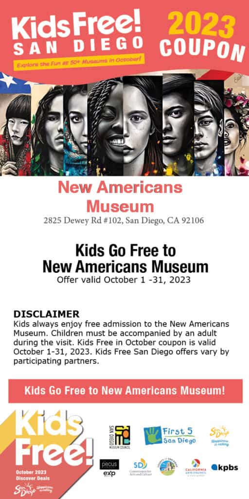 New Americans Kids Free Coupon - San Diego Museum Council